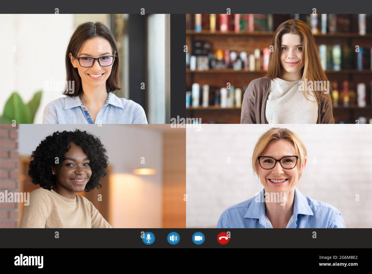 Video call interface african hi-res stock photography and images - Alamy
