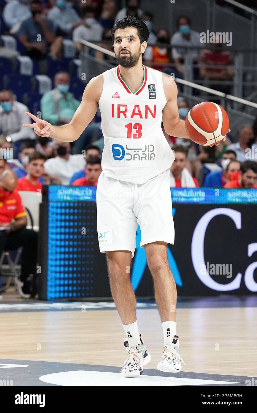 Madrid, Spain July 5, 2021. Iran's Mohammad Jamshidi during friendly ...