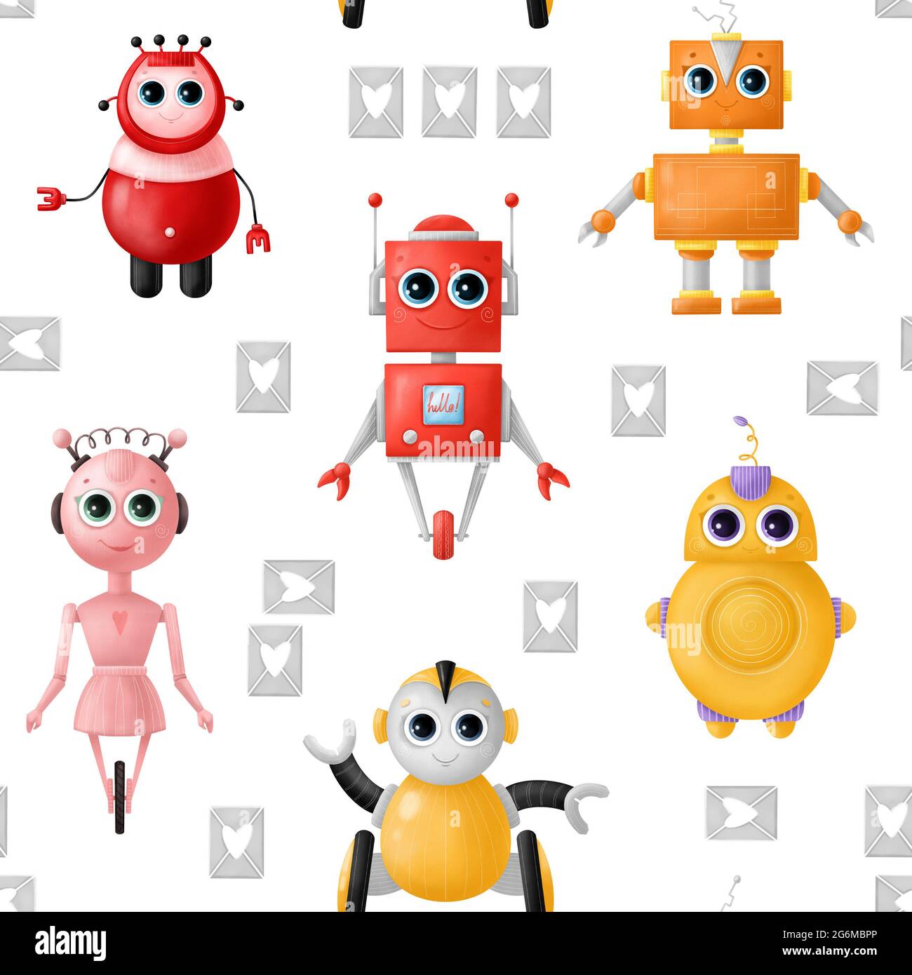 Cute robots hi-res stock photography and images - Alamy