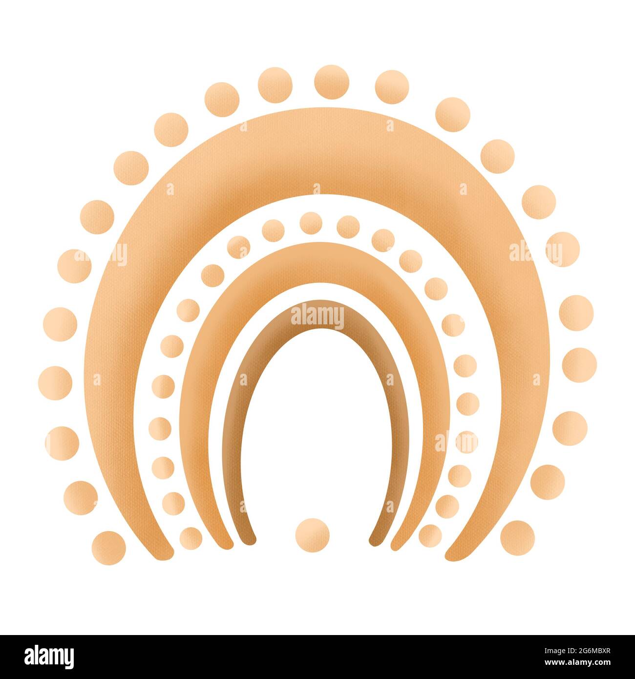 Stylized rainbow isolated on a white background. Childrens pattern ...