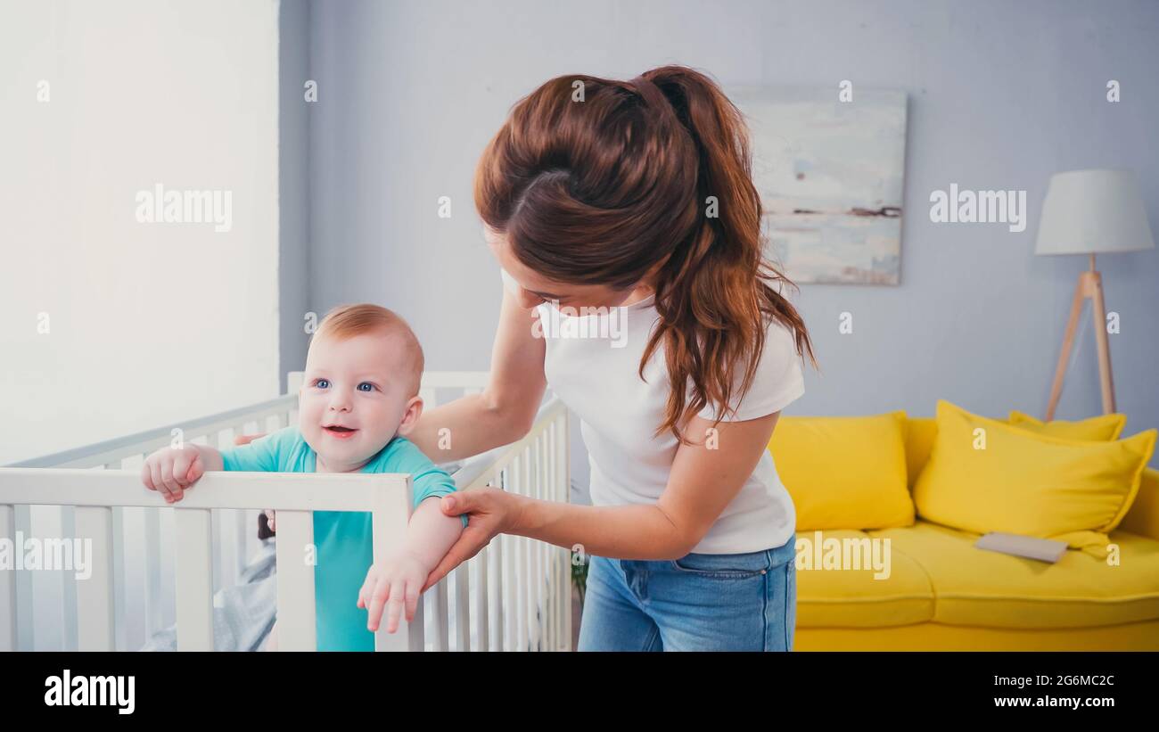 Cute baby boy woman in hi-res stock photography and images - Alamy