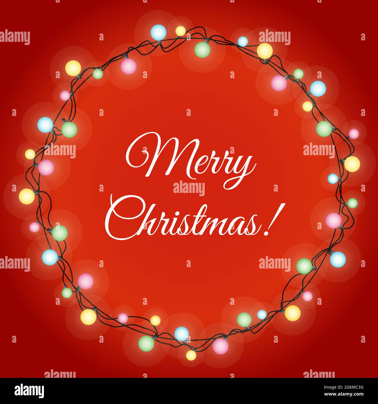 Decoration festive wreath on Stock Vector Images - Alamy