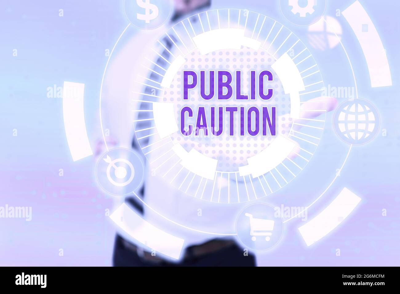 Hand writing sign Public Caution. Business overview formal warning ...