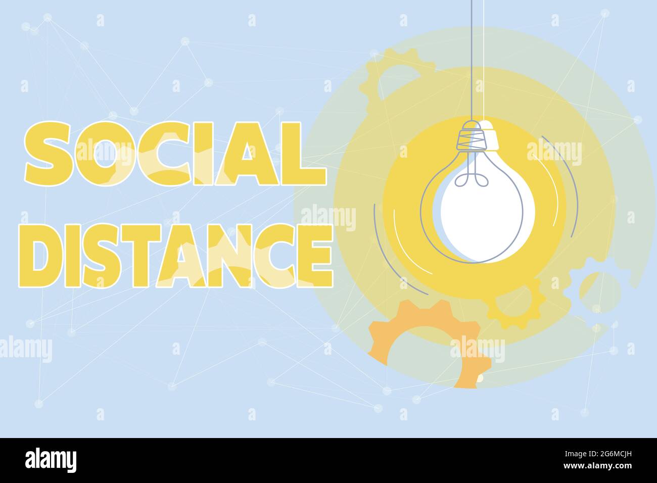 Hand writing sign Social Distance. Business concept maintaining a high ...