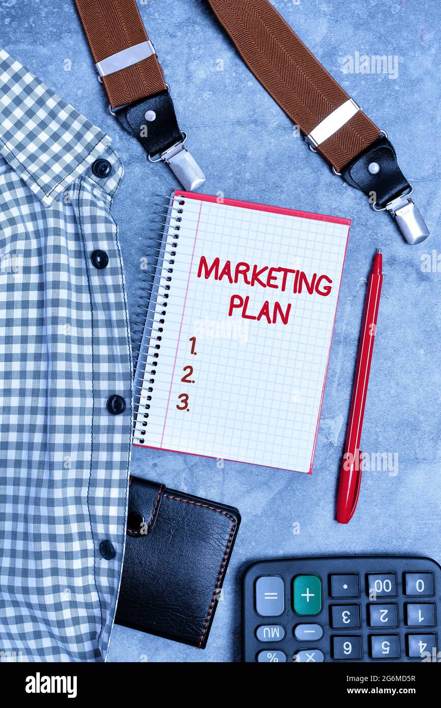 Text showing inspiration Marketing Plan. Concept meaning overall ...