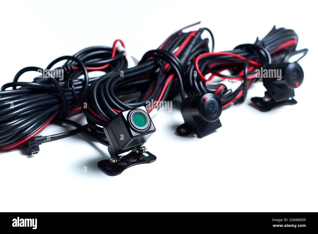 Car rear view camera on white background Stock Photo - Alamy