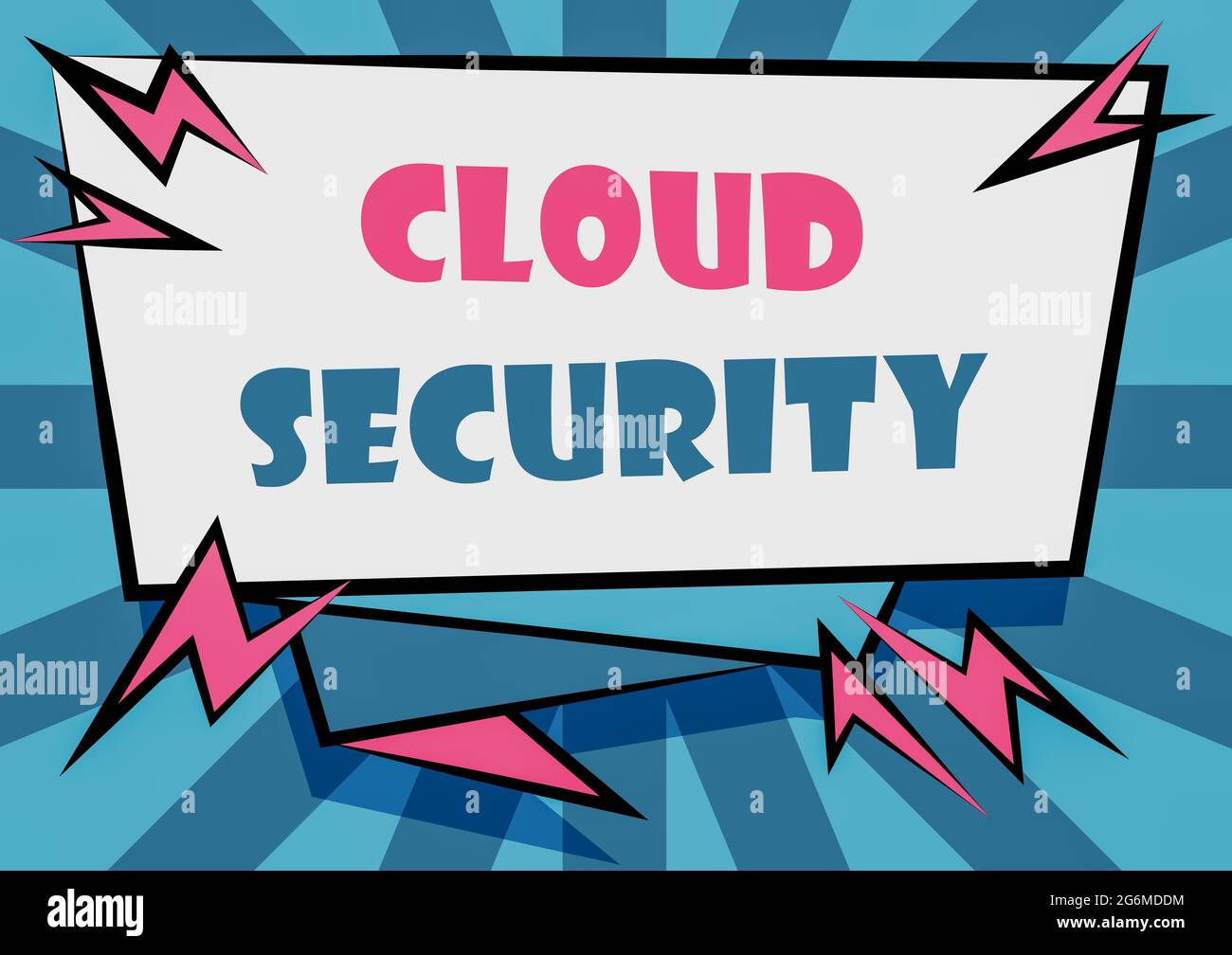 Conceptual Caption Cloud Security Word Written On Imposing A Secured