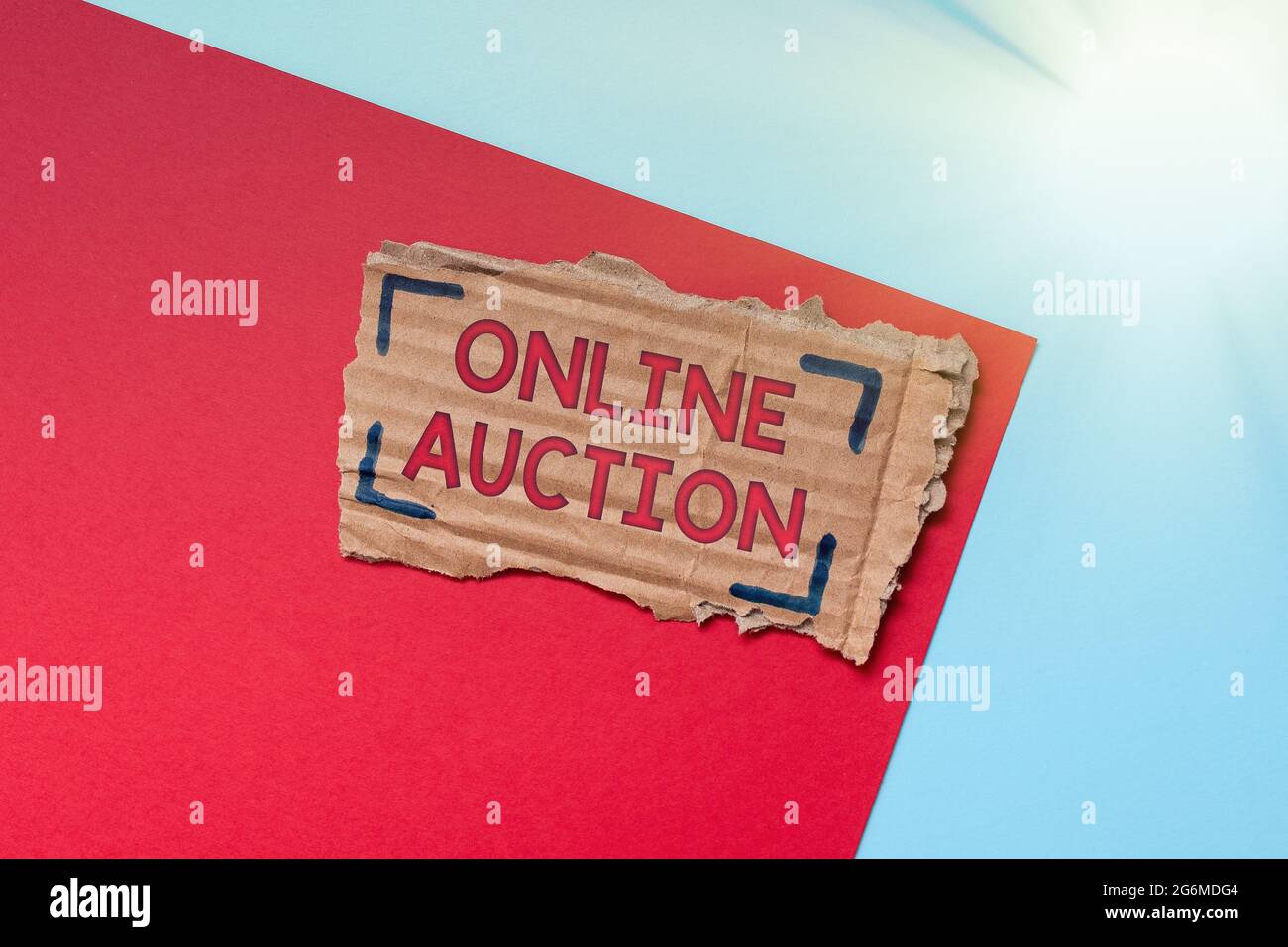 Text showing inspiration Online Auction. Business concept digitized ...