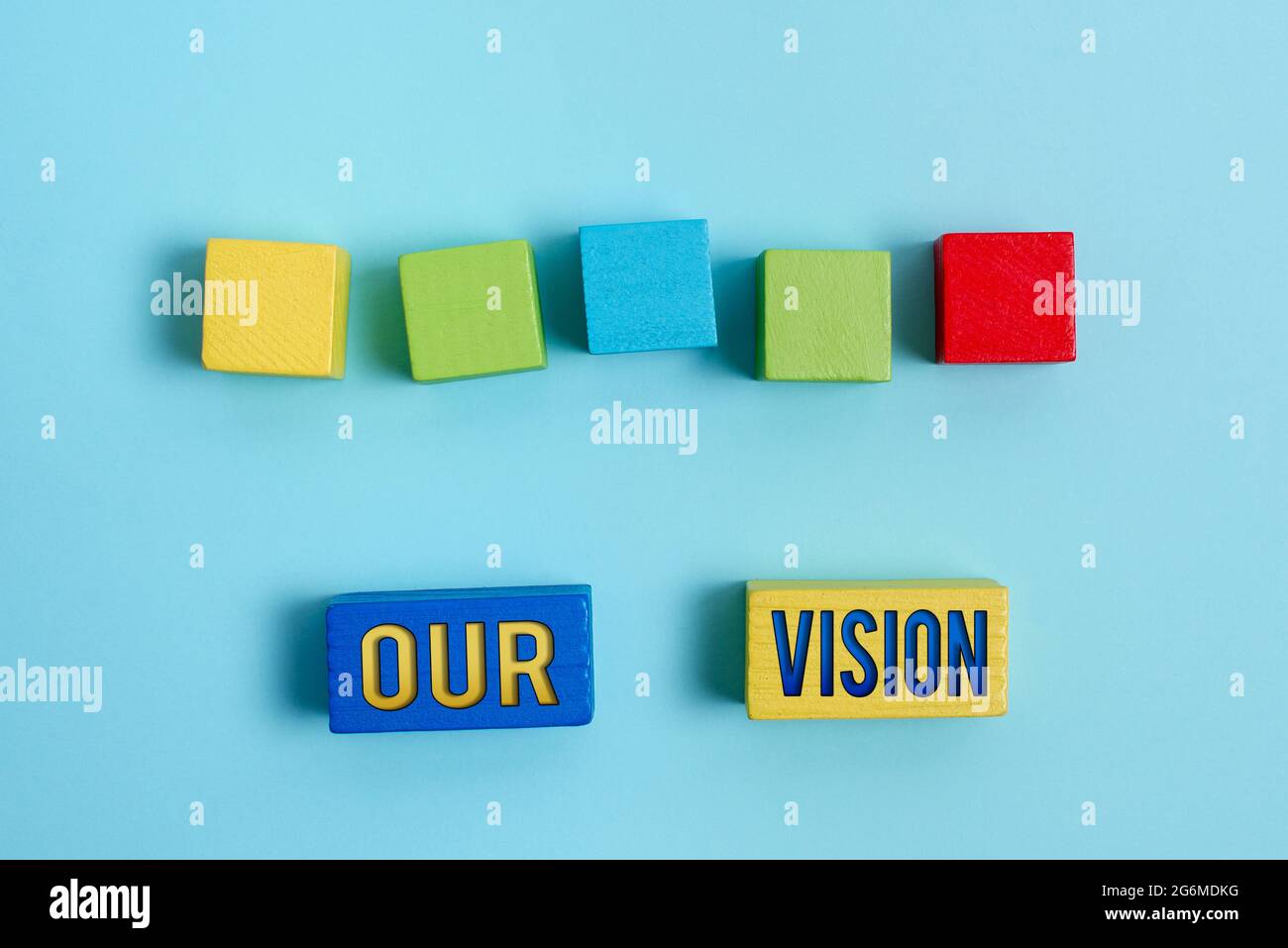 Text showing inspiration Our Vision. Business overview an aspirational ...