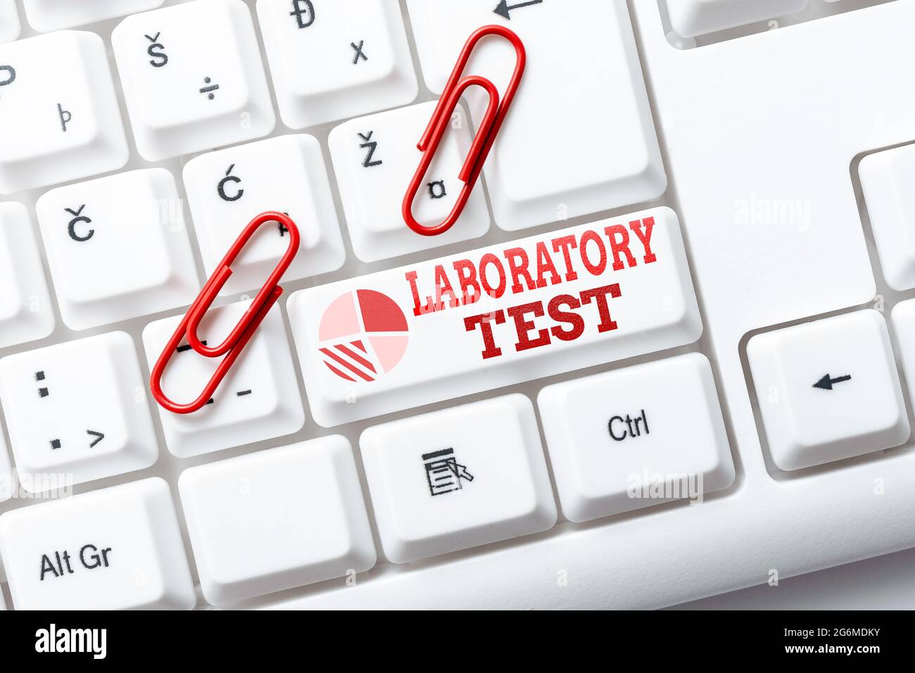 Hand writing sign Laboratory Test. Business approach Determination of a ...
