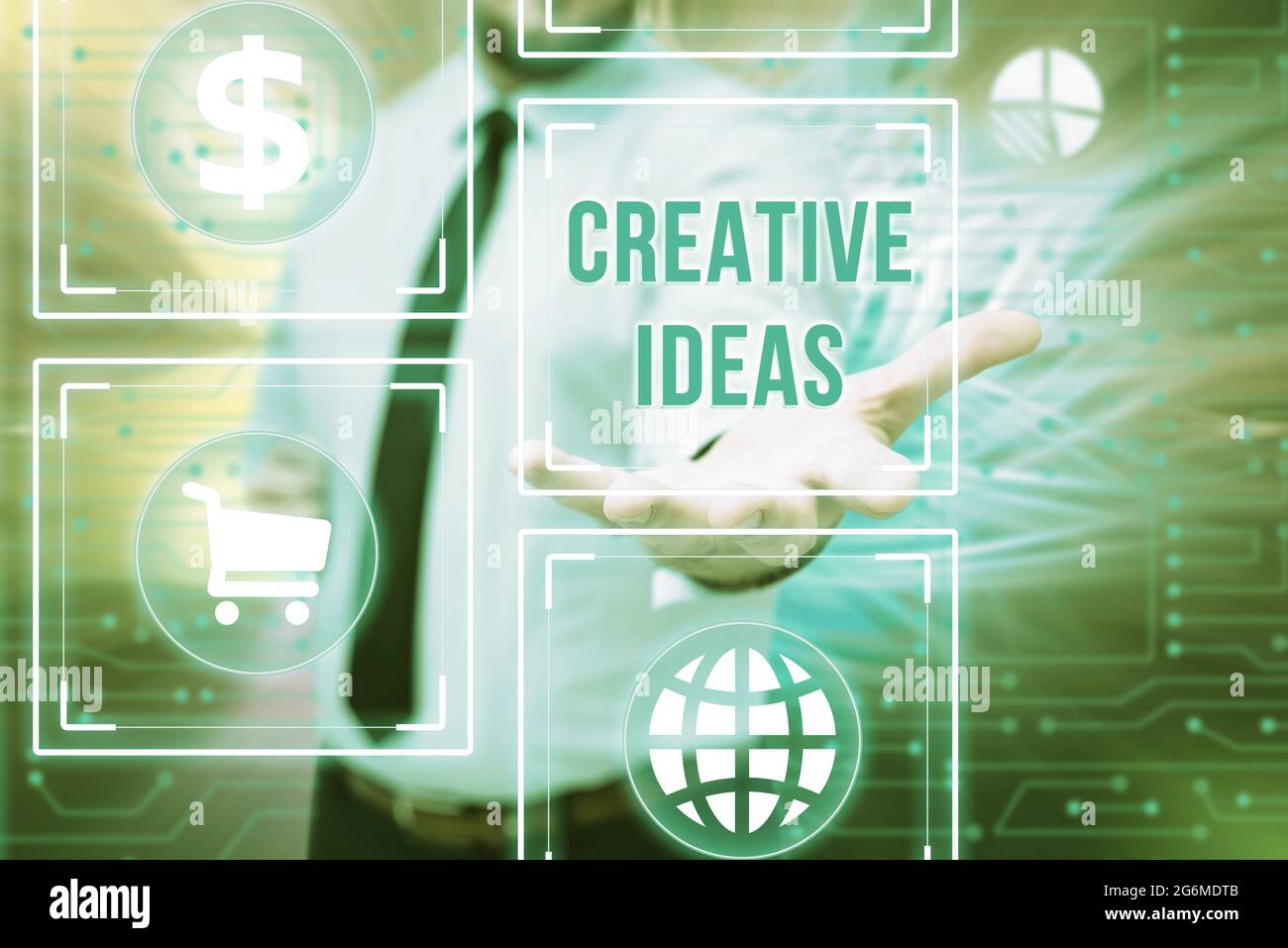 Conceptual caption Creative Ideas. Business idea Unique strategy for ...