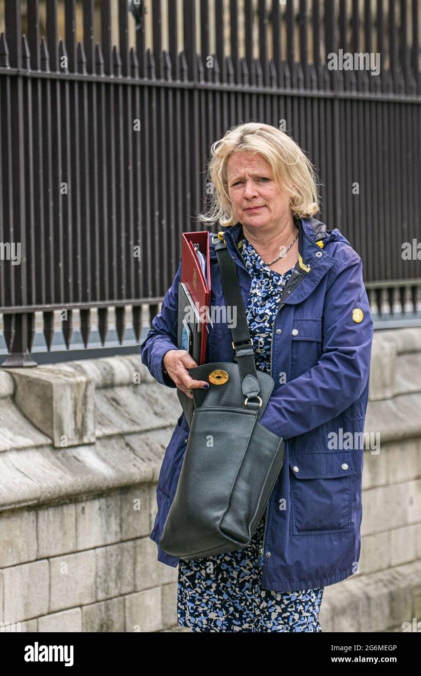 WESTMINSTER LONDON 7 July 2021. Vicky Ford, Minister for Children and ...