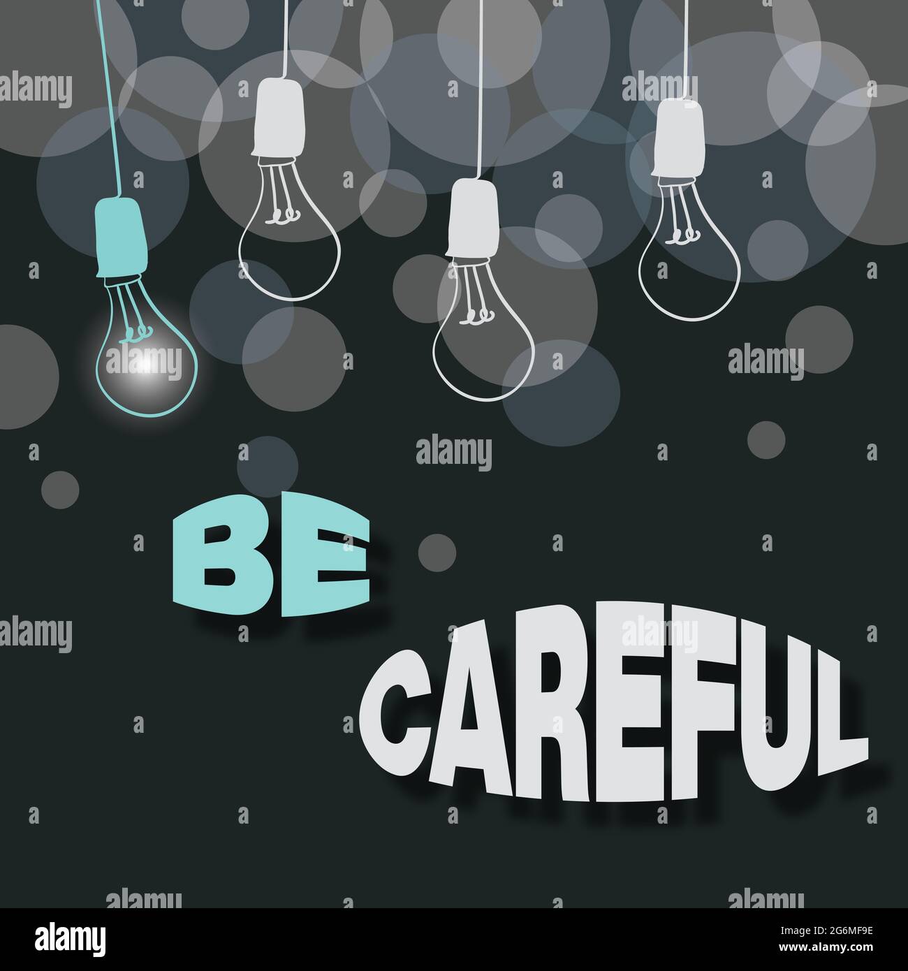 Inspiration showing sign Be Careful. Business approach making sure of ...