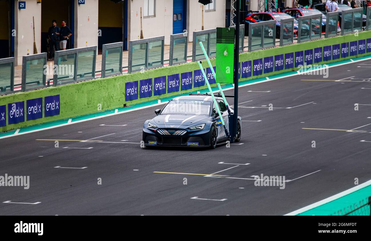 Vallelunga, Italy, June 19 2021, Pure ETCR Championship. Opening gate ...
