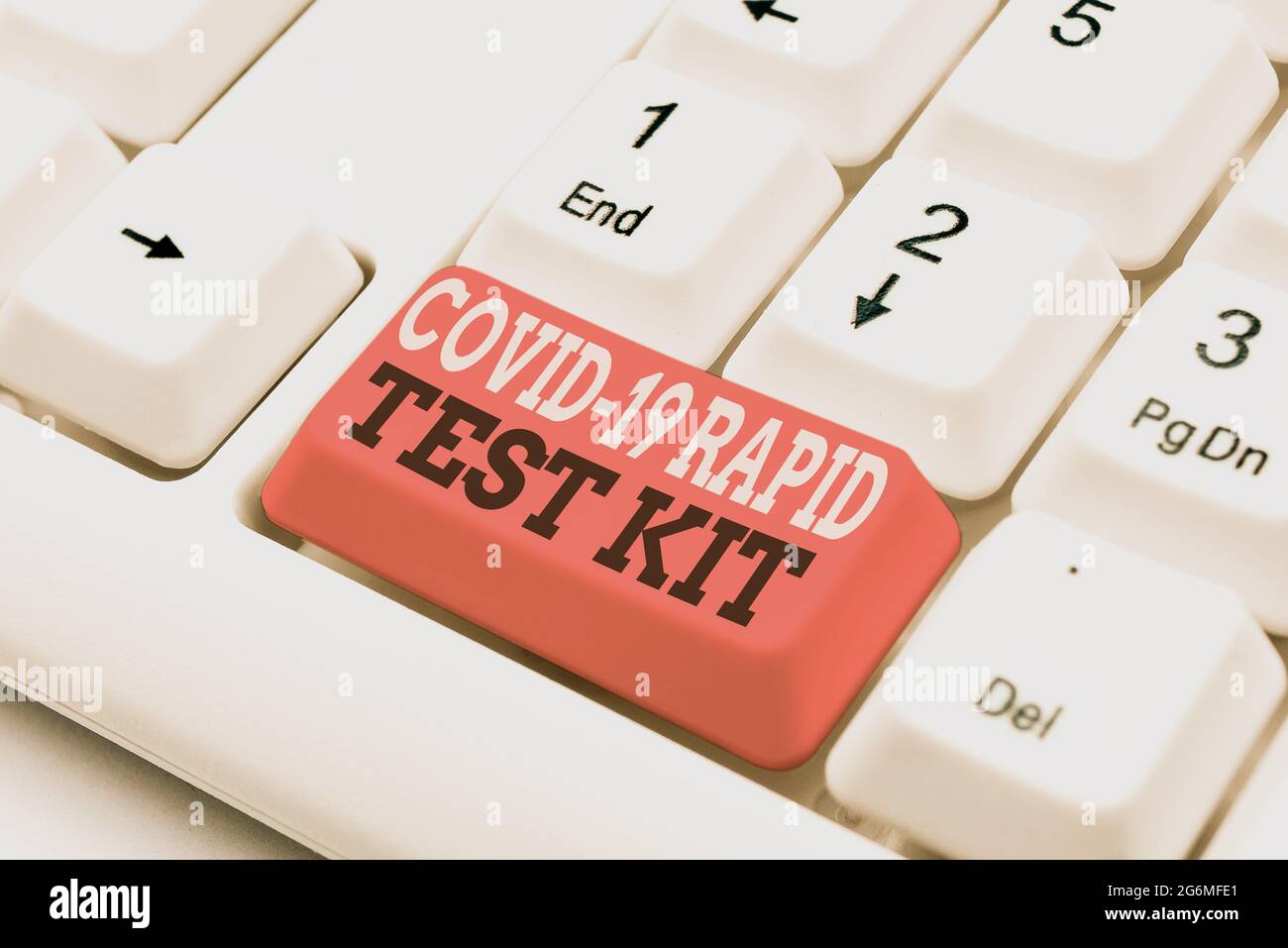 Sign displaying Rapid Test Kit. Business concept Emergency medical ...