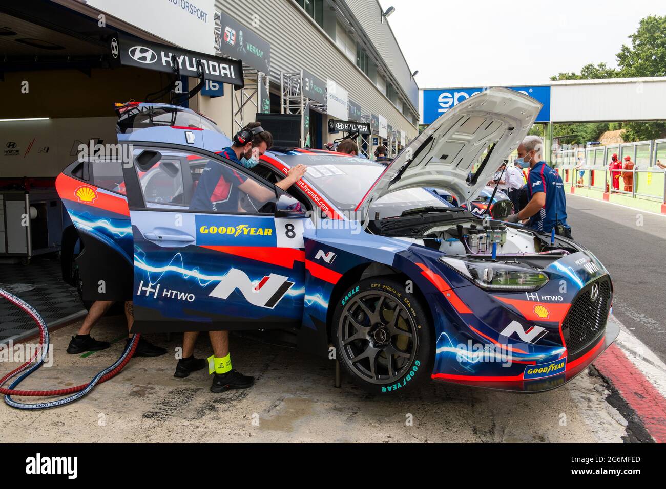 Vallelunga, Italy, June 19 2021, Pure ETCR Championship. Hyundai team ...