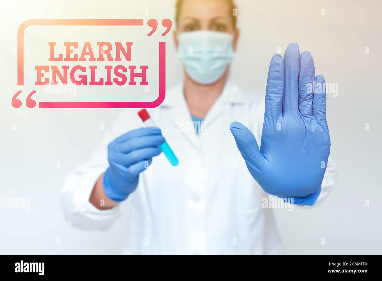 Inspiration showing sign Learn English. Business overview to train ...
