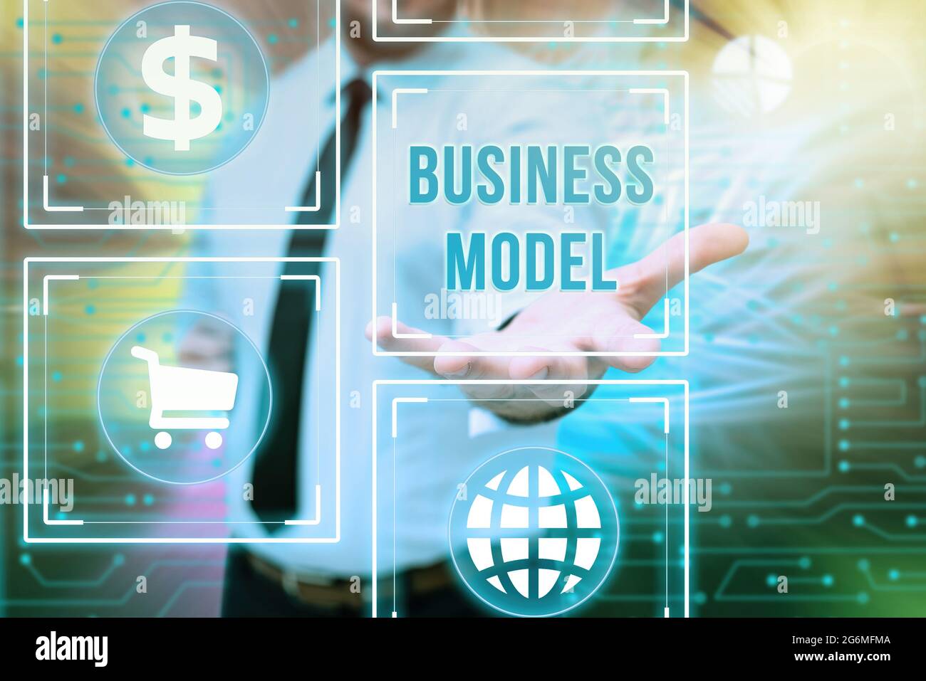 Conceptual caption Business Model. Conceptual photo model showing how a ...