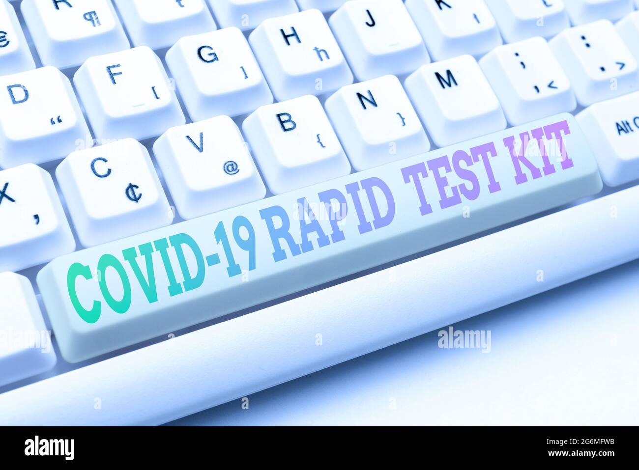 Text sign showing Rapid Test Kit. Business idea Emergency medical ...