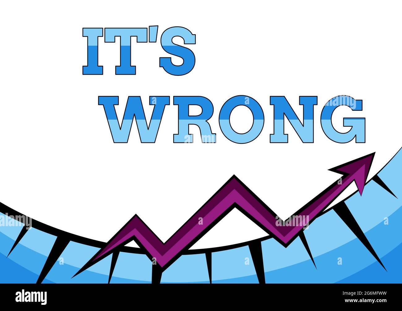 Text showing inspiration Its Wrong. Business idea the reaction of the ...