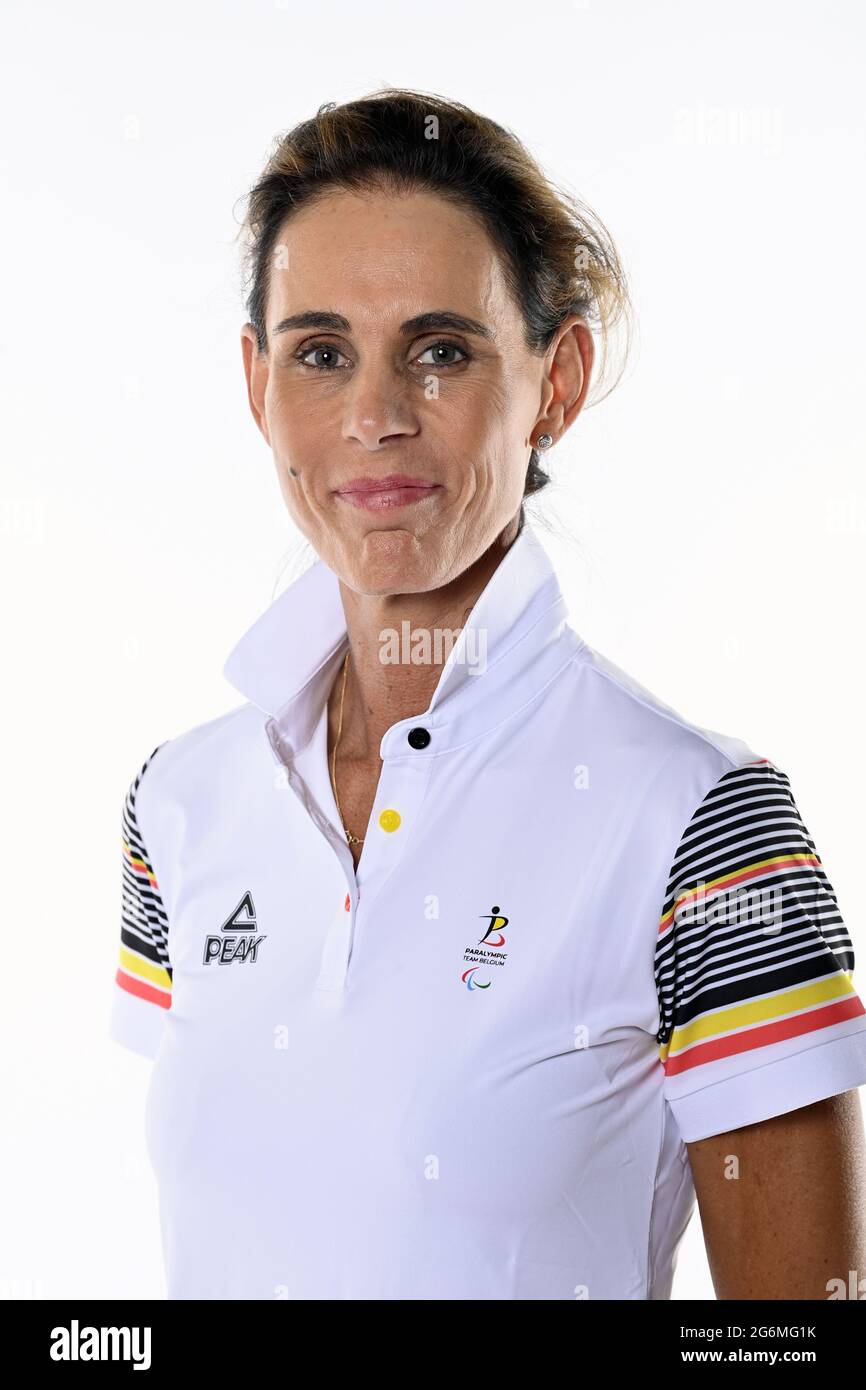 Belgian jockey Michele George pictured during a photoshoot for the ...