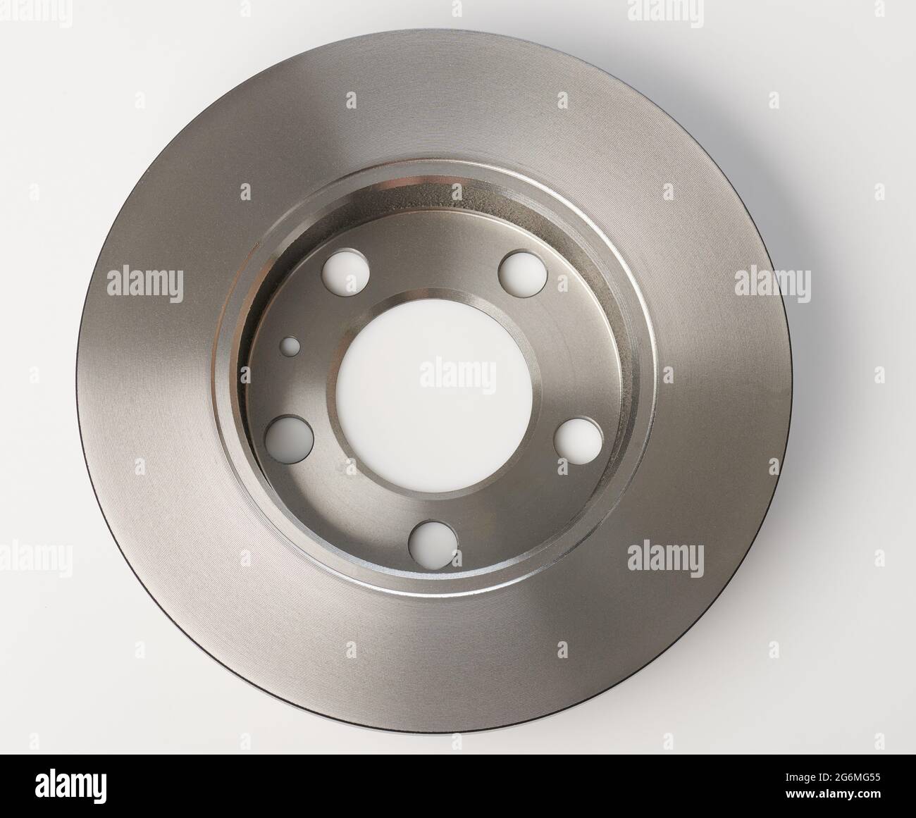Metal shiny car brake disk system isolated on studio background Stock ...