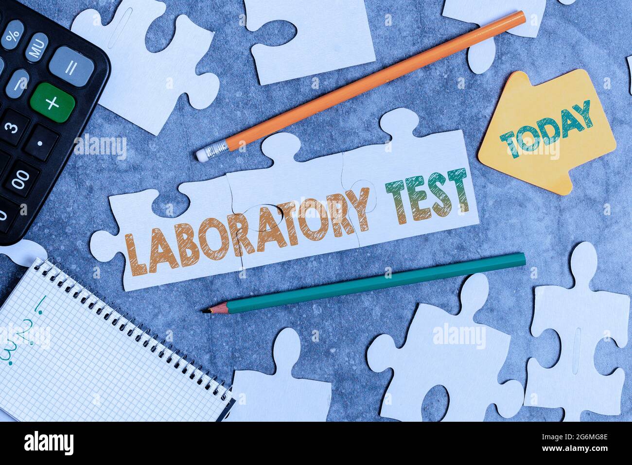 Text sign showing Laboratory Test. Business idea Determination of a ...