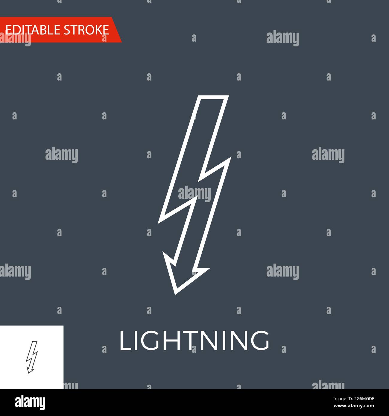 Lightning Vector Icon Stock Vector Image & Art - Alamy