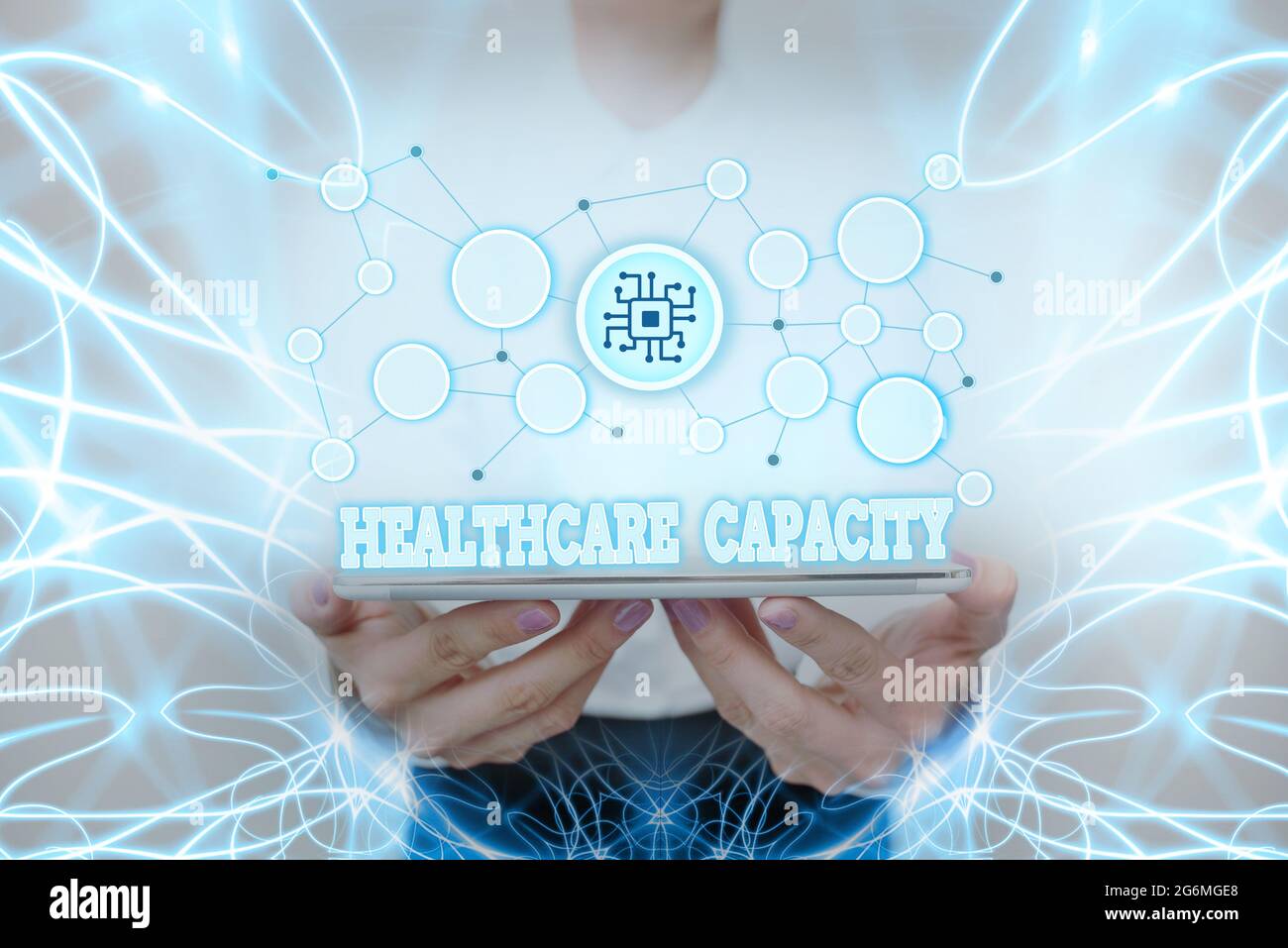 Hand writing sign Healthcare Capacity. Concept meaning maximum amount ...