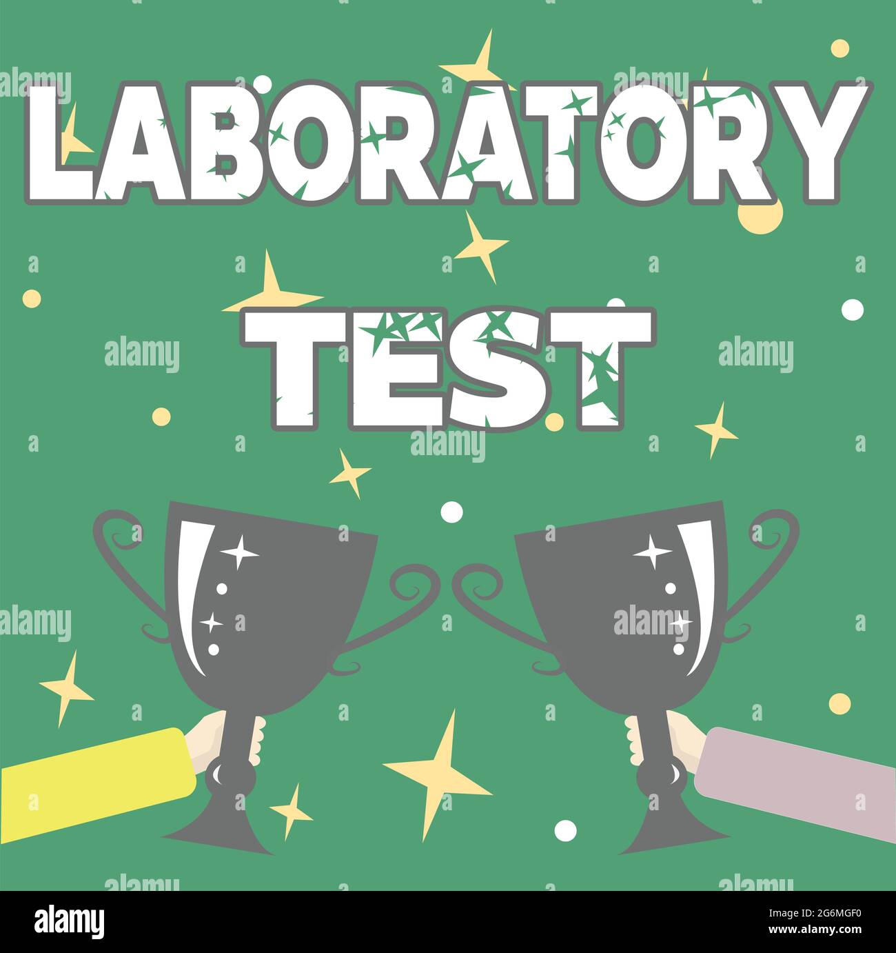 Hand writing sign Laboratory Test. Business approach Determination of a ...