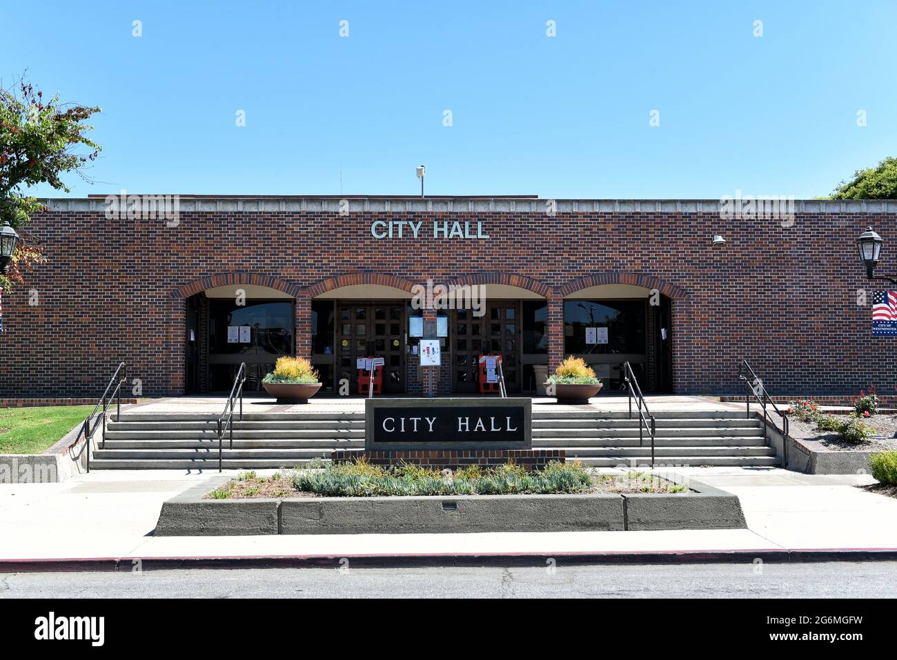 WESTMINSTER, CALIFORNIA - 5 JULY 2021: Westminster City Hall in the ...