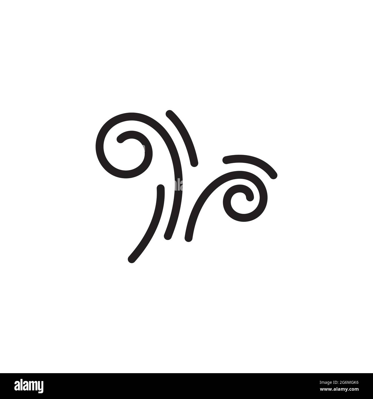 Wind vector icon design illustration template Stock Vector Image & Art ...