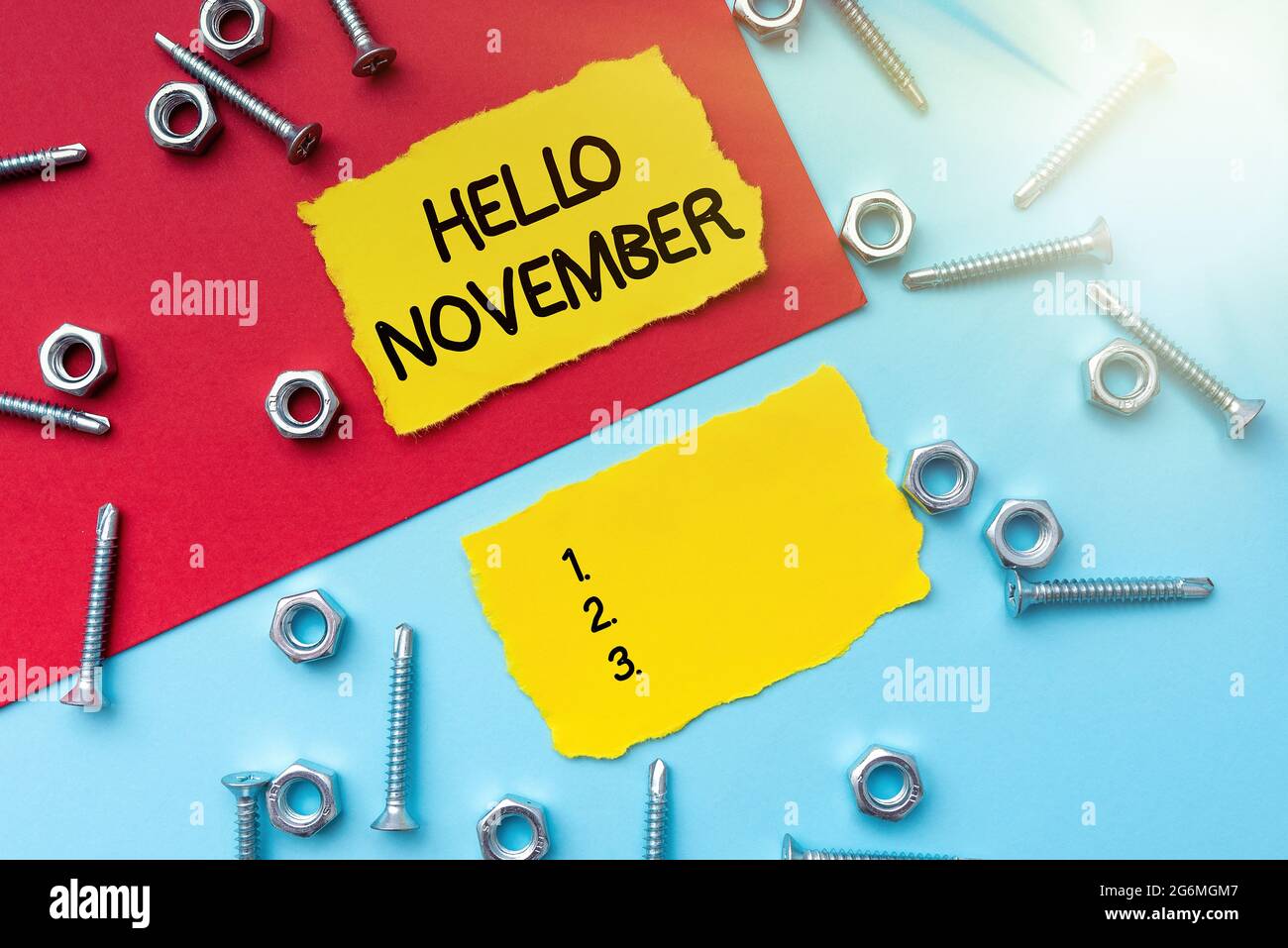 Conceptual display Hello November. Business concept greeting used when ...
