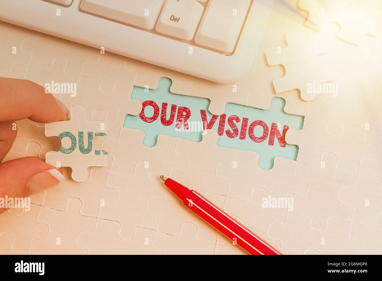 Text showing inspiration Our Vision. Internet Concept an aspirational ...