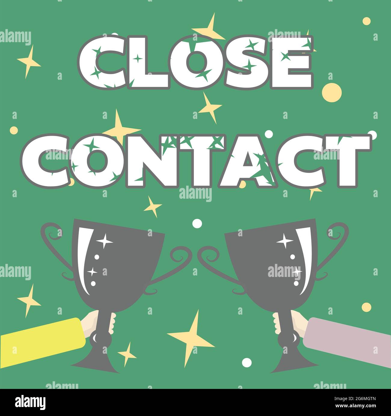 Handwriting text Close Contact. Business idea having a history of ...