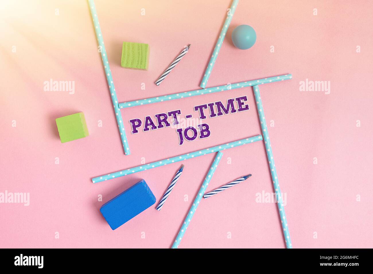 Inspiration showing sign Part time Job. Business idea employment marked ...