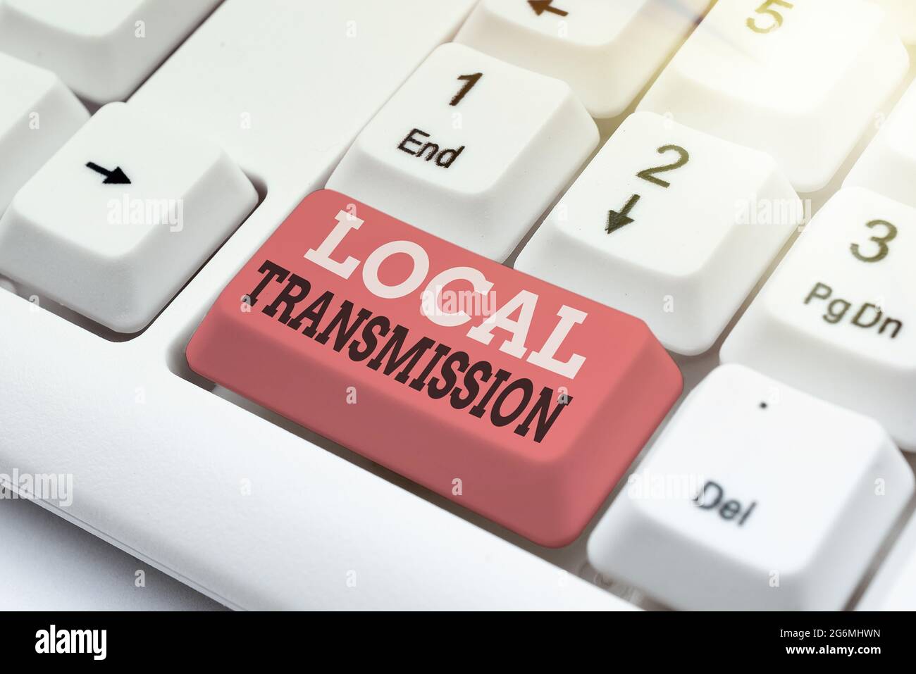 Handwriting text Local Transmission. Business concept clusteredacquired ...