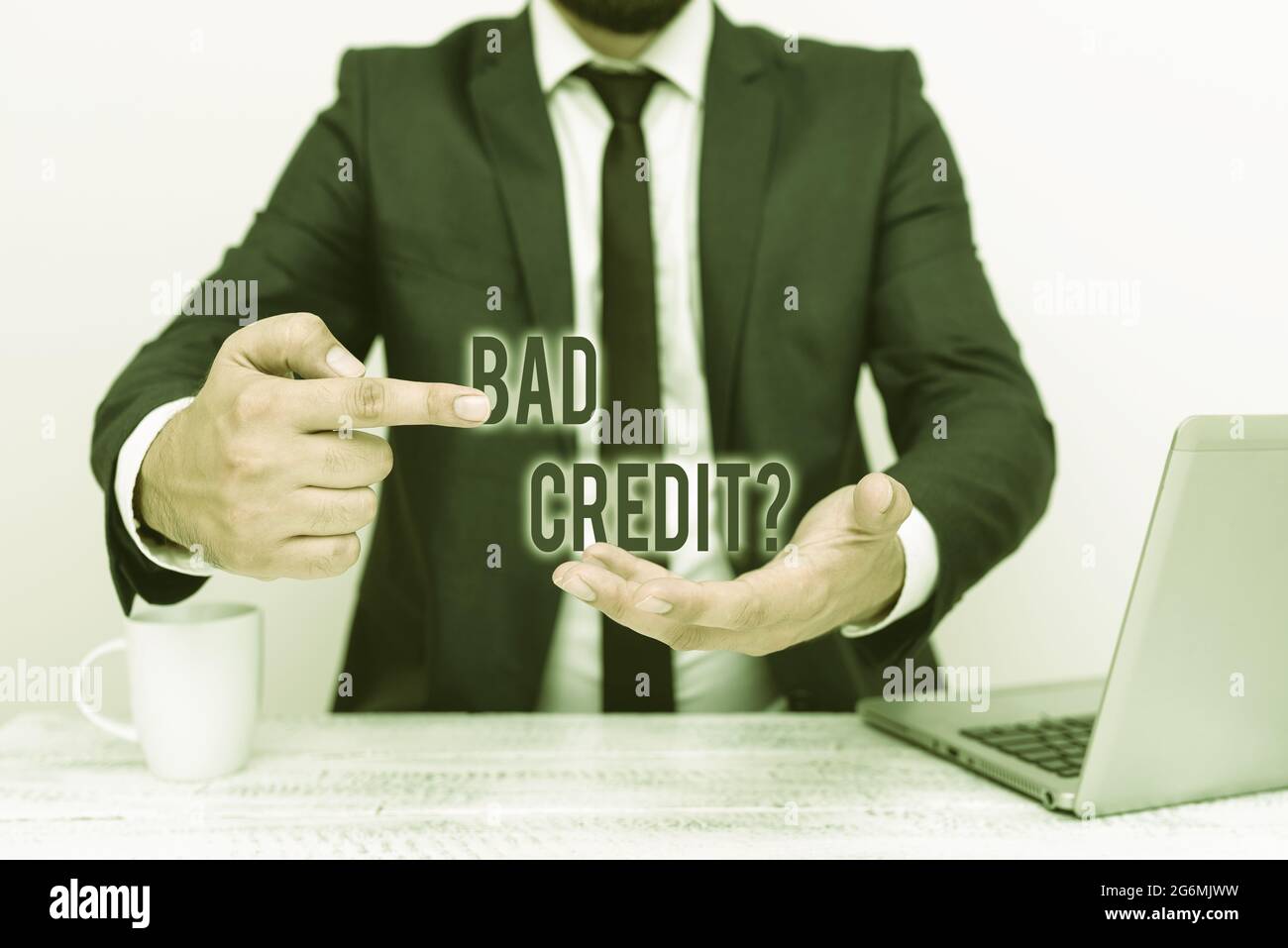 Conceptual display Bad Credit Question. Word Written on a bad credit ...