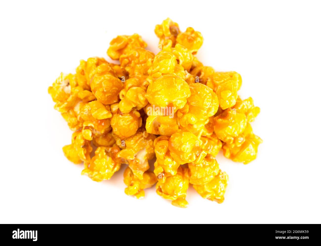 Gourmet Banana Flavored Popcorn on a White Background Stock Photo - Alamy