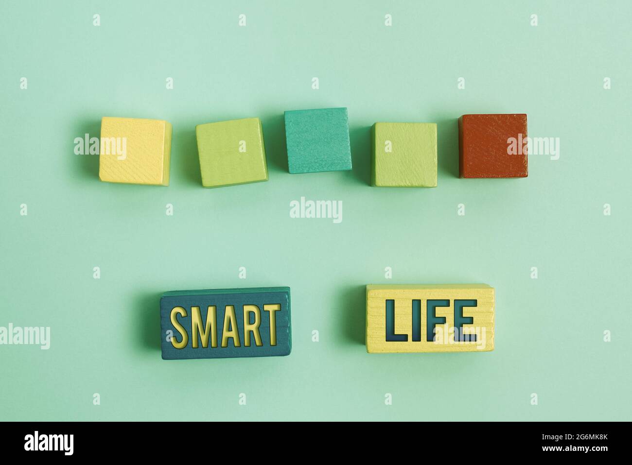 Conceptual caption Smart Life. Internet Concept technology that works ...