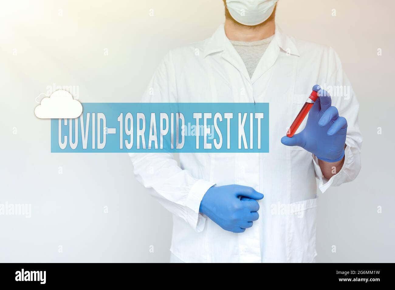 Inspiration showing sign Rapid Test Kit. Concept meaning Emergency ...