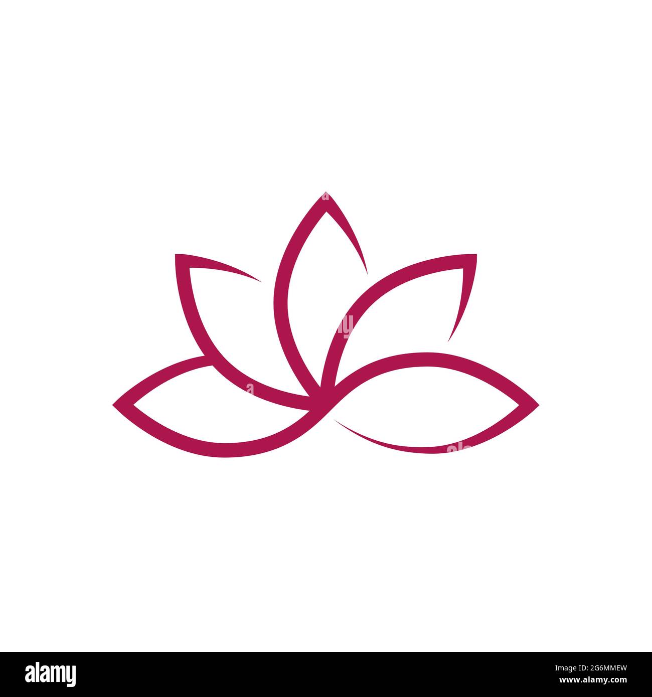 beauty lotus flower vector icon design template Stock Vector Image ...