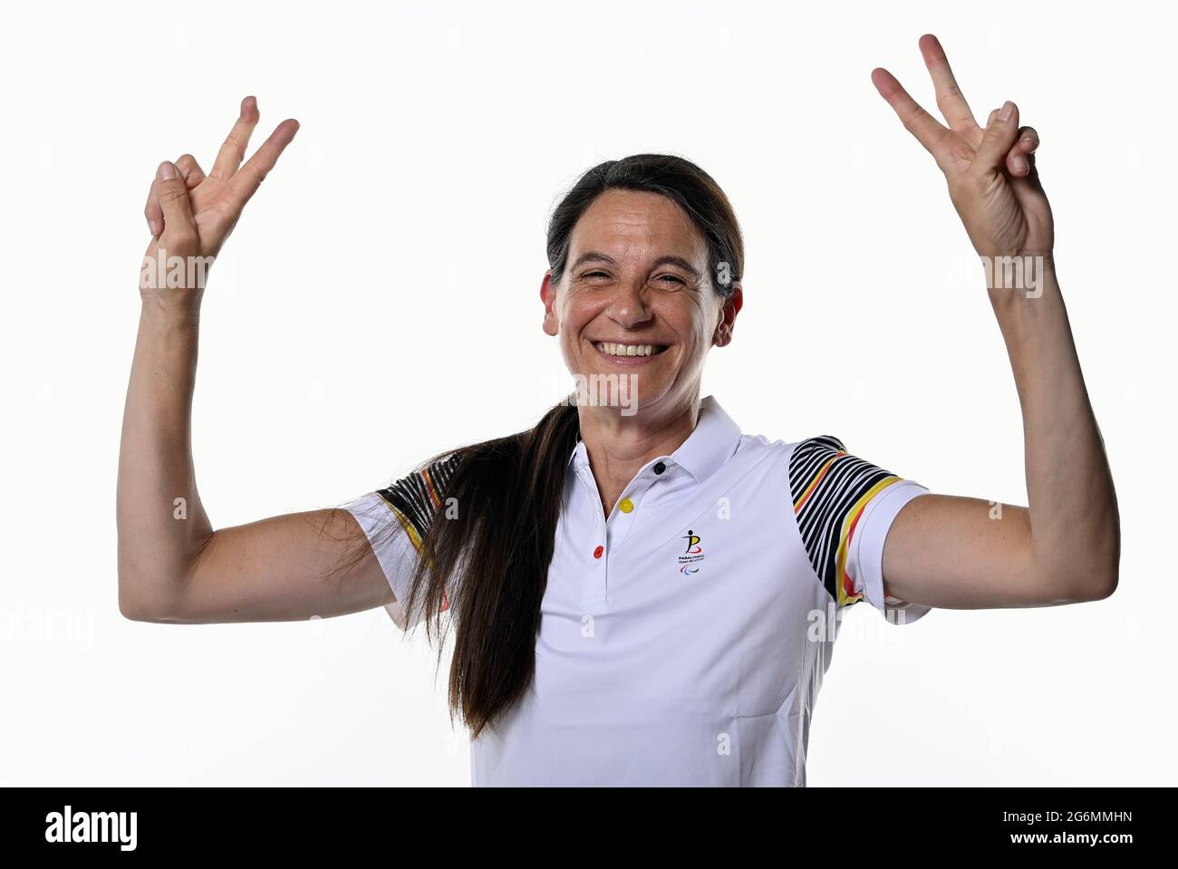 Barbara Minnieci pictured during a photoshoot for the Belgian Olympic ...