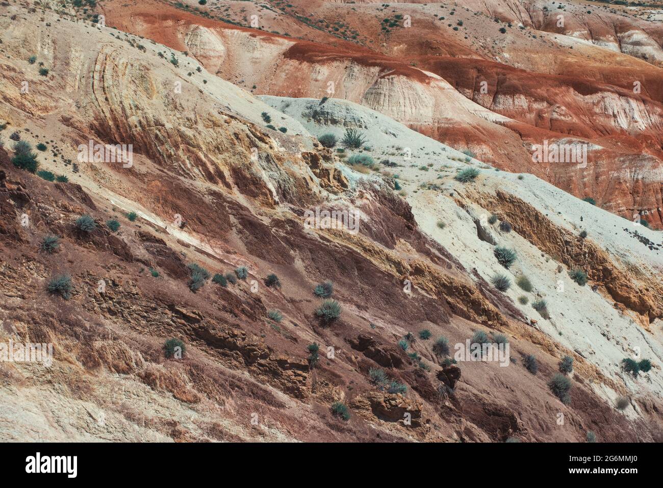 Valley of Mars landscapes in the Altai Mountains, Kyzyl Chin, Siberia ...