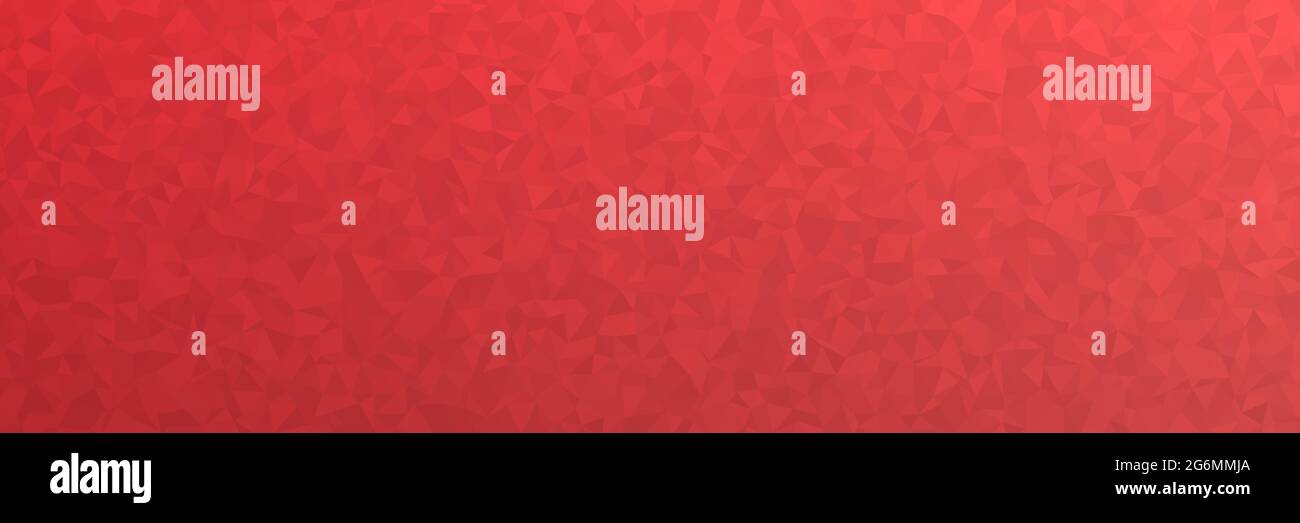 Abstract red low poly background as panorama header Stock Photo - Alamy