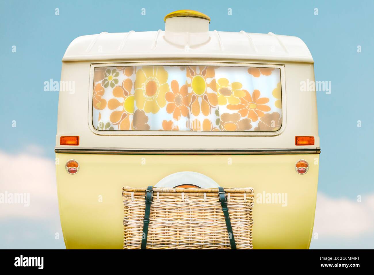 Vintage rear caravan in hi-res stock photography and images - Alamy