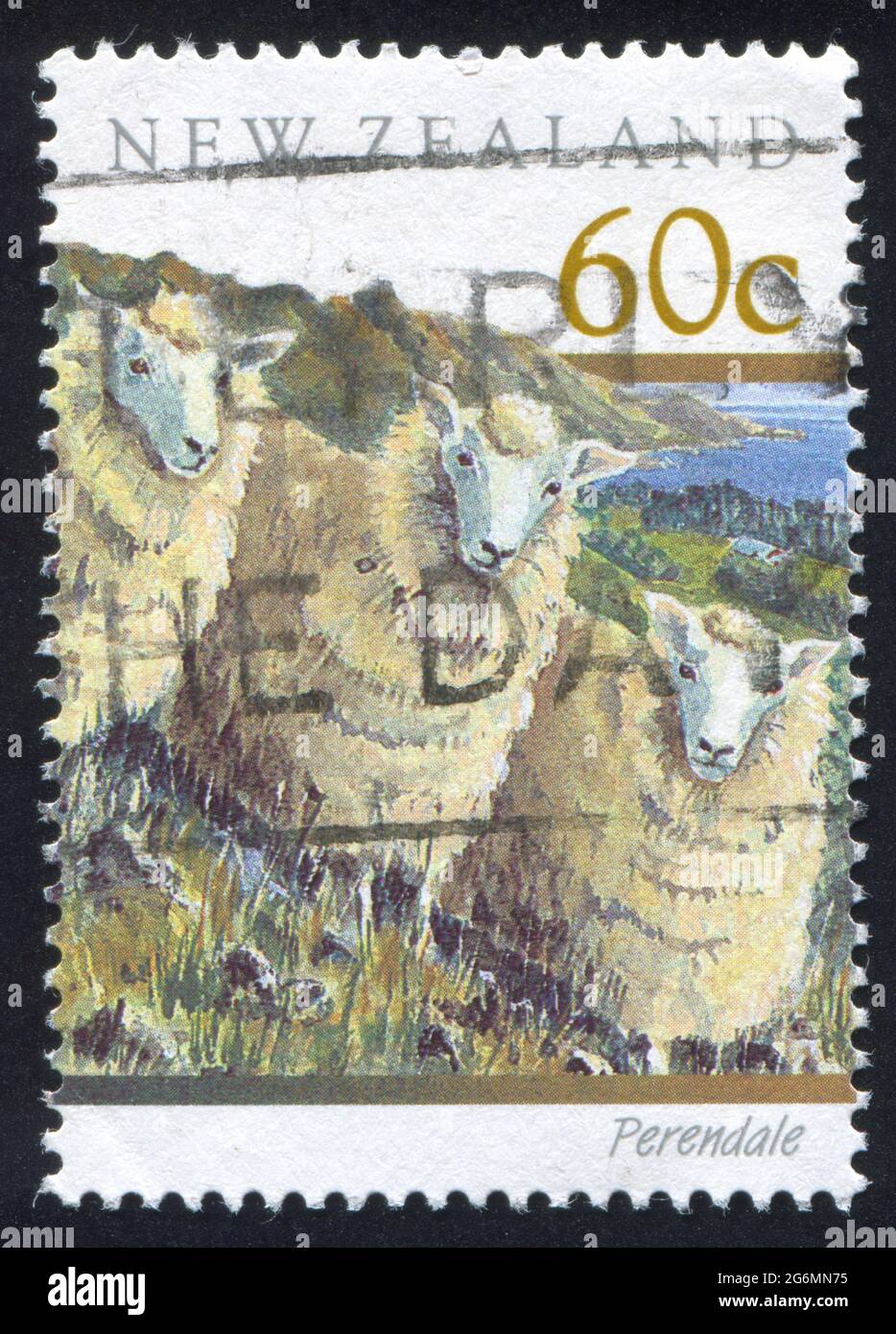 NEW ZEALAND - CIRCA 1991: stamp printed by New Zealand, shows perendale ...