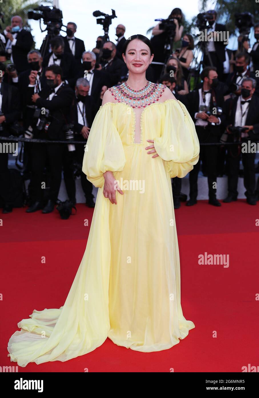 Cannes, France. 6th July, 2021. Chinese actress Li Meng poses at the ...
