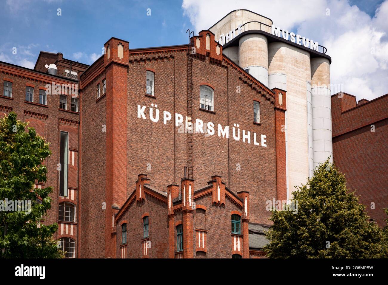 The MKM Museum Kueppersmuehle in the Inner Harbor Duisburg, North Rhine ...