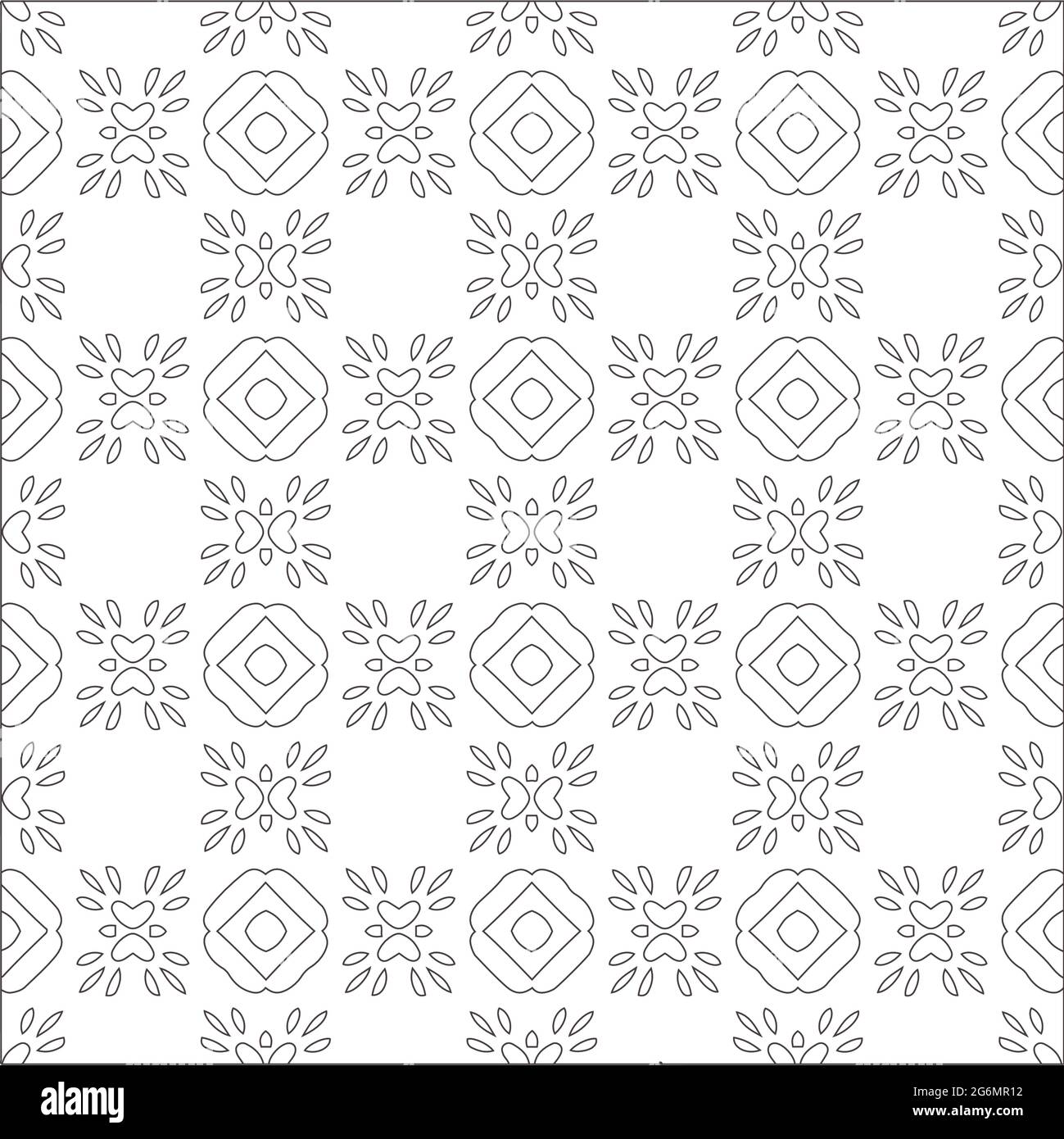 Repeating geometric tiles with stripe elements. retained white elements ...